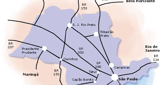 LOCALIZAÇÃO DA CIDADE DE REGISTRO-SP